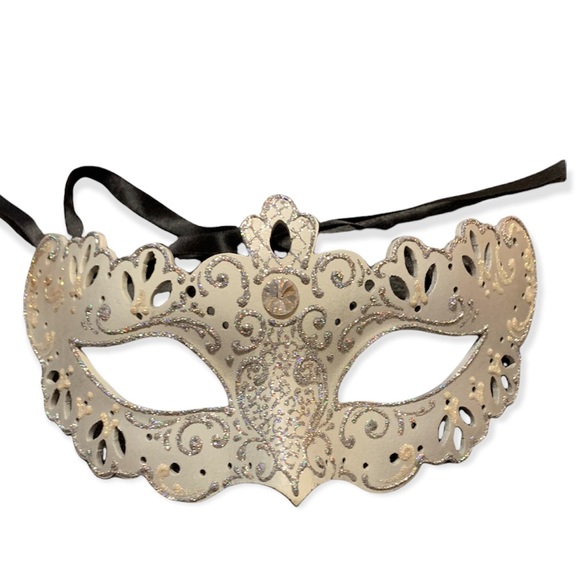 Accessories | Masquerade Glitter Jeweled Mask From Italy Hand Crafted ...